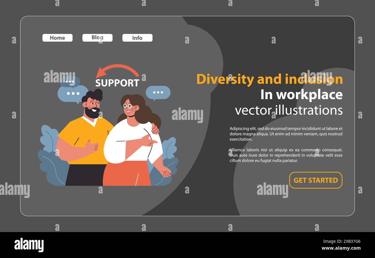Two diverse colleagues share a supportive moment, highlighting mutual ...