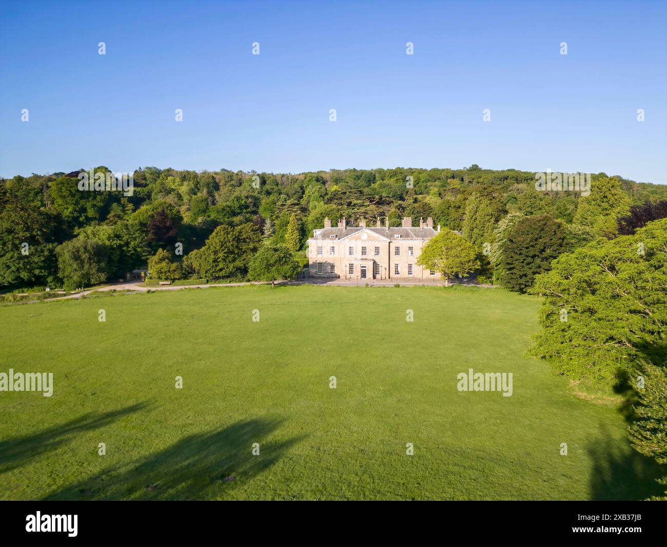 aerial view of stanmer house built in 1722 in the 5000 acre stanmer ...