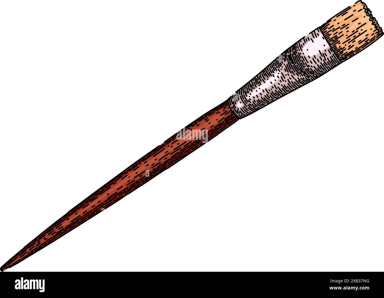 tool paint brush sketch hand drawn vector Stock Vector Image & Art - Alamy