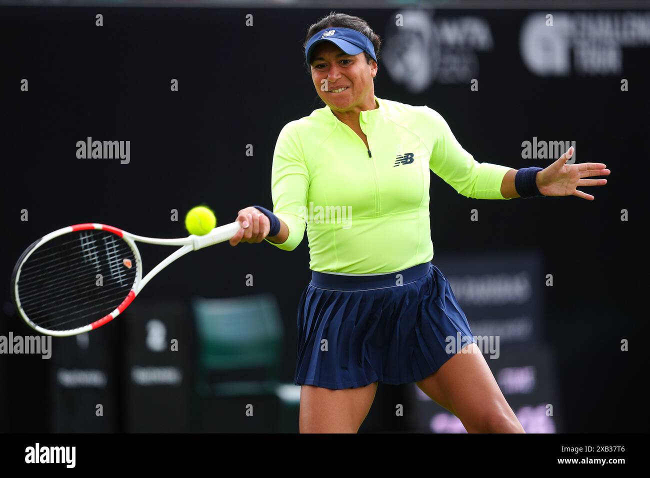 Great Britain's Heather Watson in action against Kayla Day in the Women ...