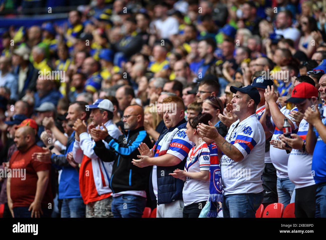 London, England - 8th June 2024 - Wakefield trinity fans. Rugby League ...