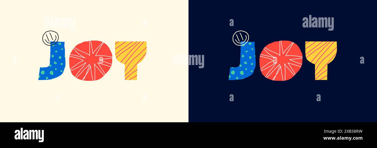 Joy logo hi-res stock photography and images - Alamy