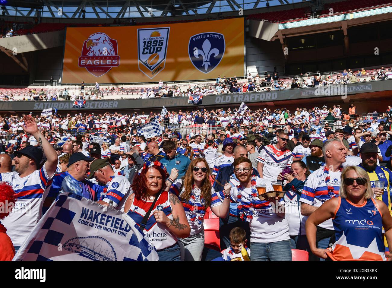 London, England - 8th June 2024 - Wakefield Trinity fans. Rugby League ...