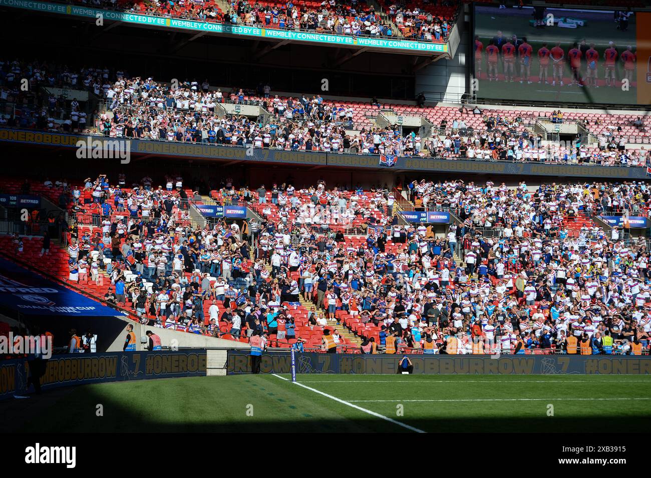 London, England - 8th June 2024 - Wakefield Trinity fans. Rugby League ...