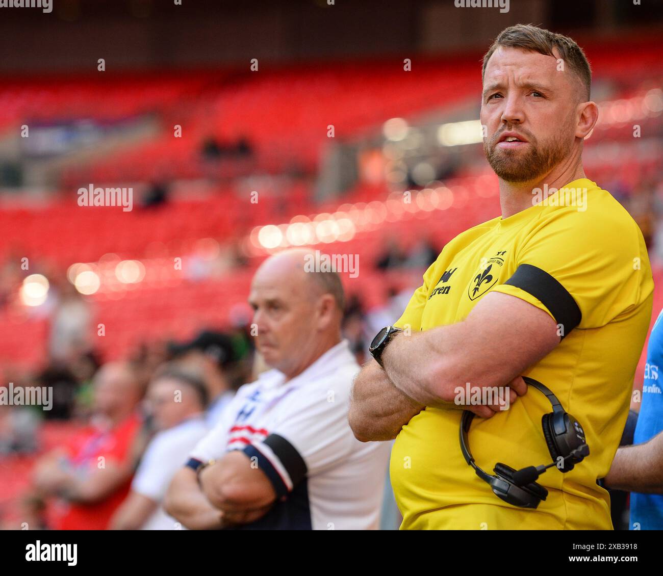 London, England - 8th June 2024 - Kit man Steve ‘Barthy’ Dutton and ...