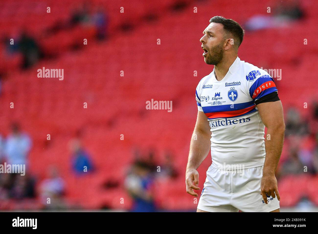 London, England - 8th June 2024 - Wakefield Trinity's Luke Gale. Rugby ...