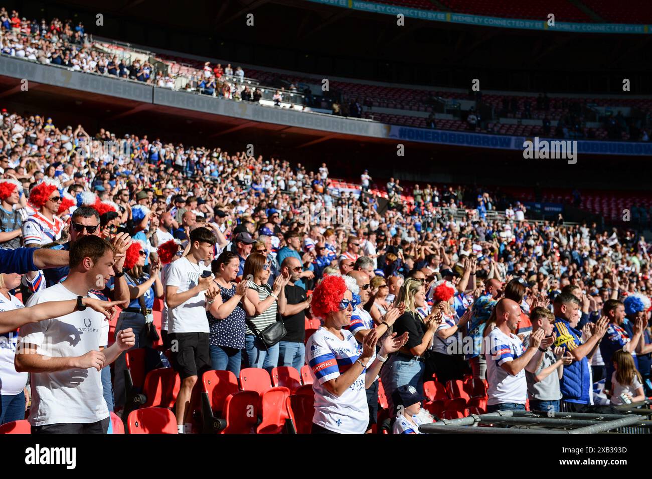 London, England - 8th June 2024 - Wakefield Trinity fans. Rugby League ...