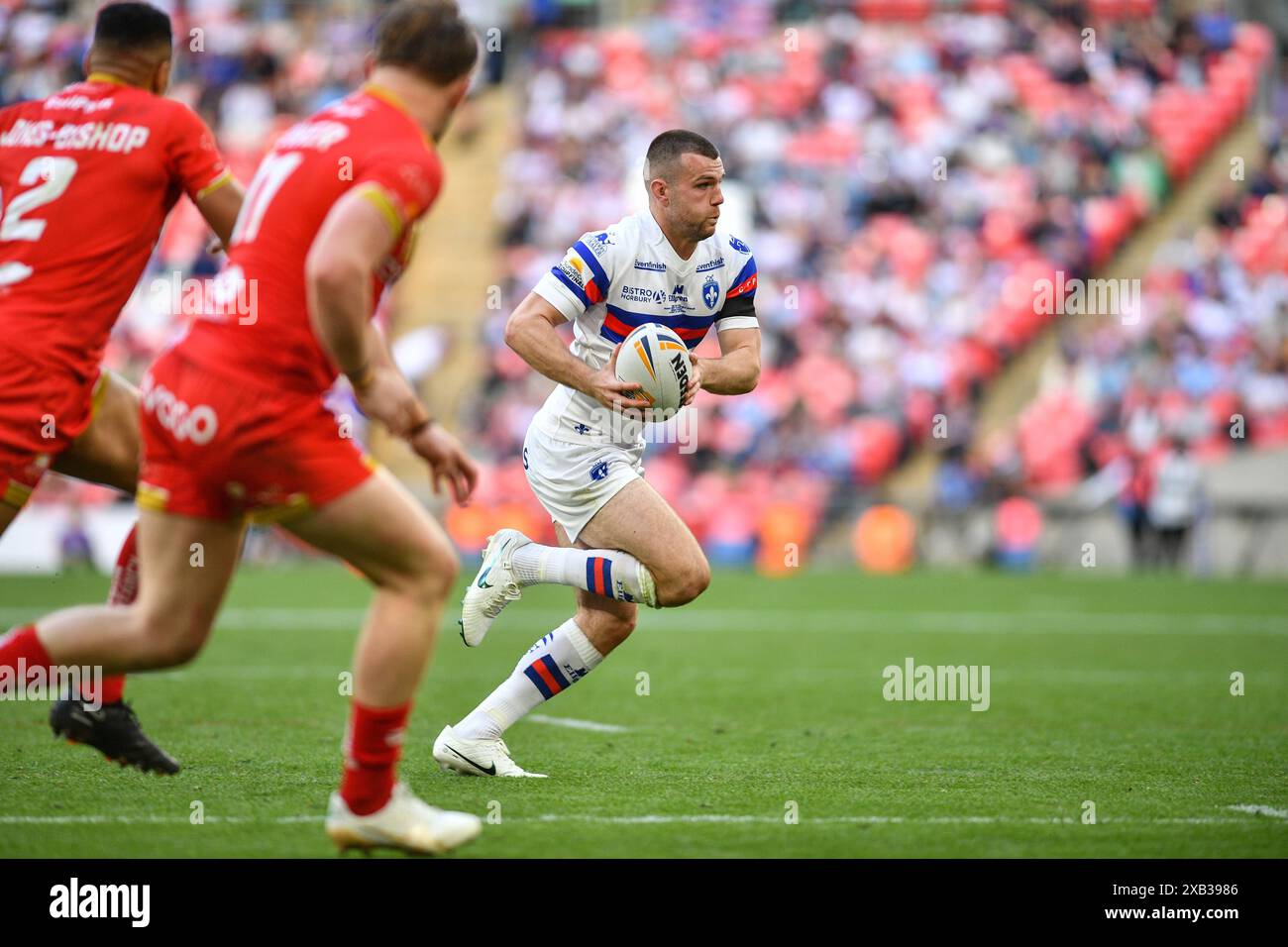 London, England - 8th June 2024 - Wakefield Trinity's Max Jowitt in ...