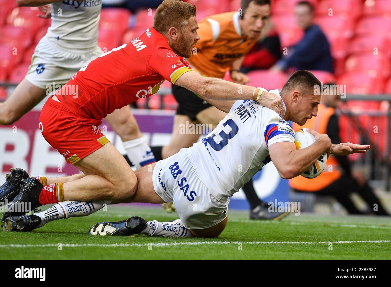 London, England - 8th June 2024 - Wakefield Trinity's Oliver Pratt ...