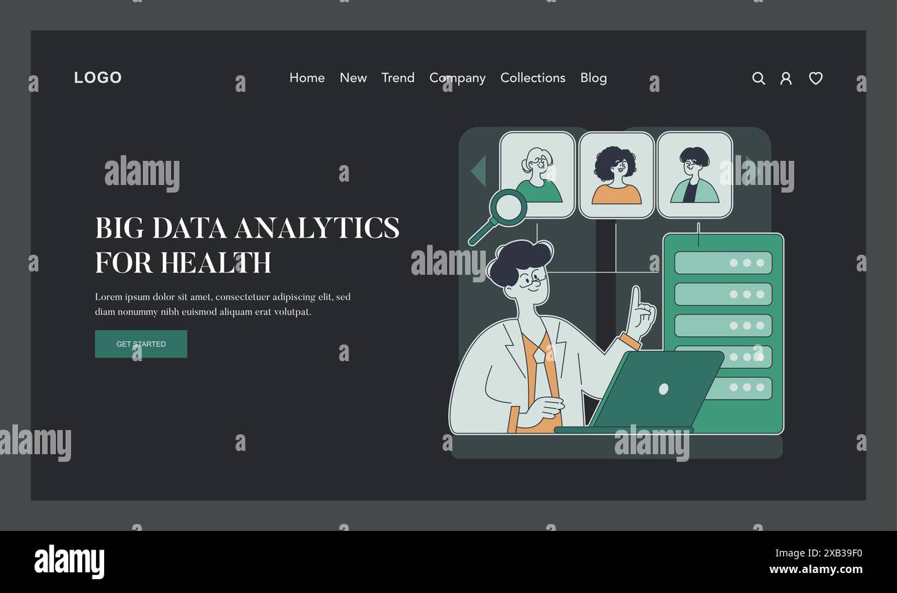 Healthcare innovation concept. A medical professional analyzes patient ...
