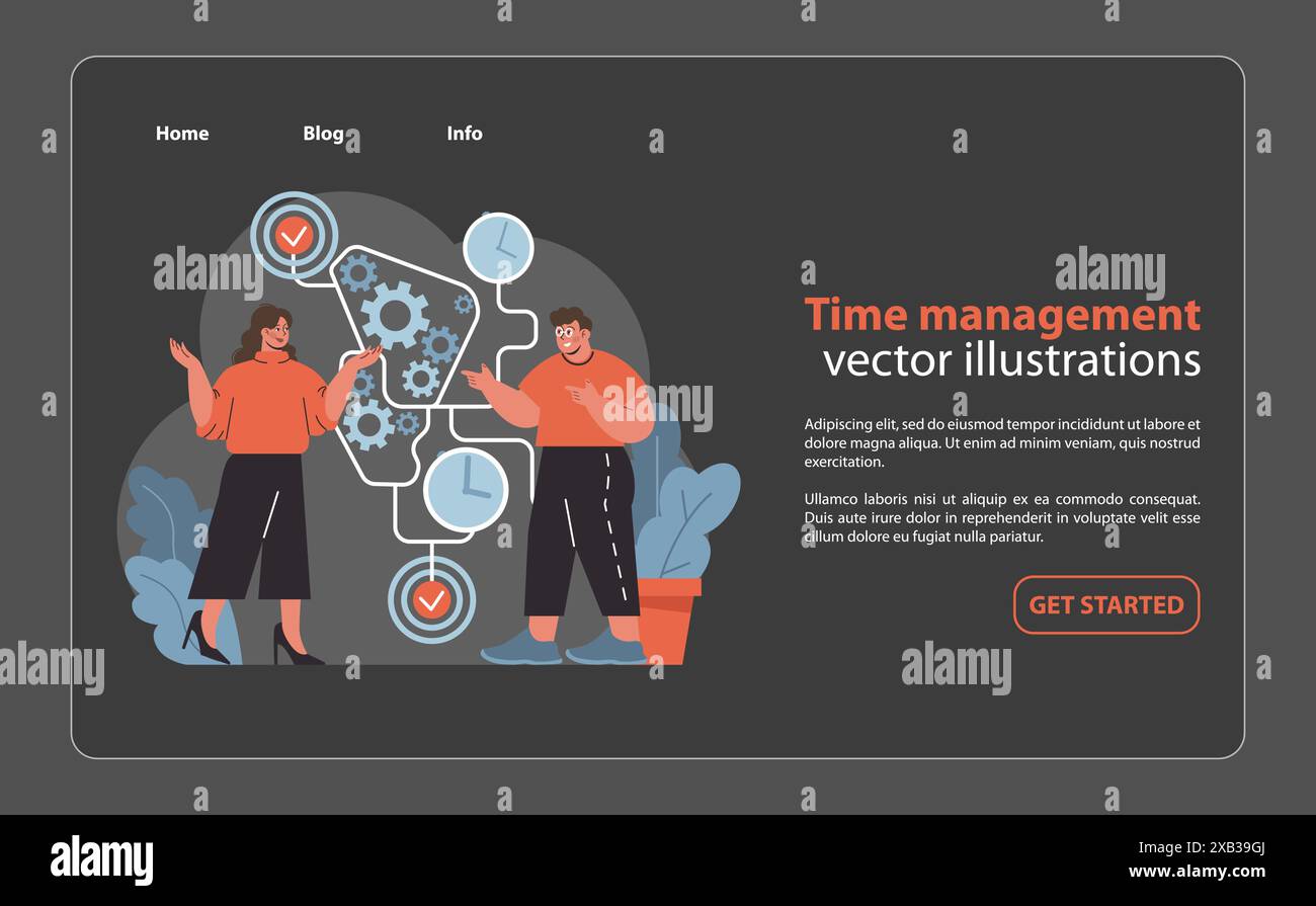 Effective Time Management Strategies set. Project managers coordinate ...