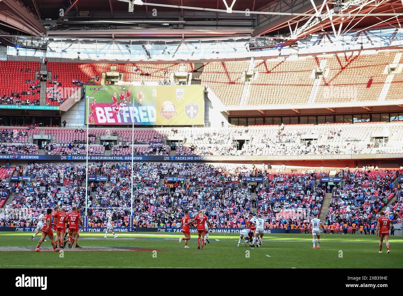 London, England - 8th June 2024 - Wakefield Trinity fans. Rugby League ...