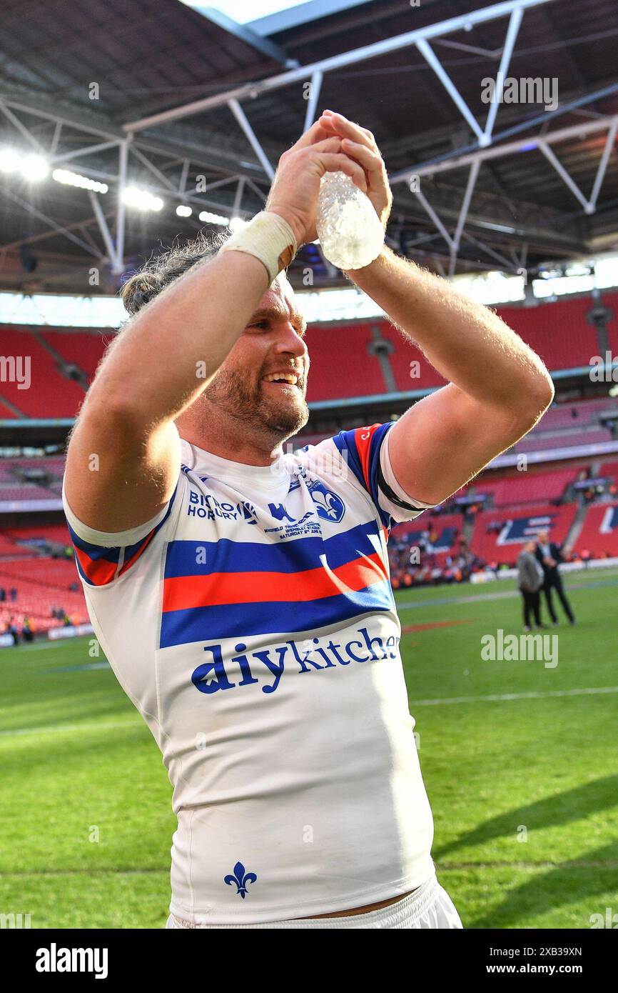 London, England - 8th June 2024 - Wakefield Trinity's Liam Kay ...
