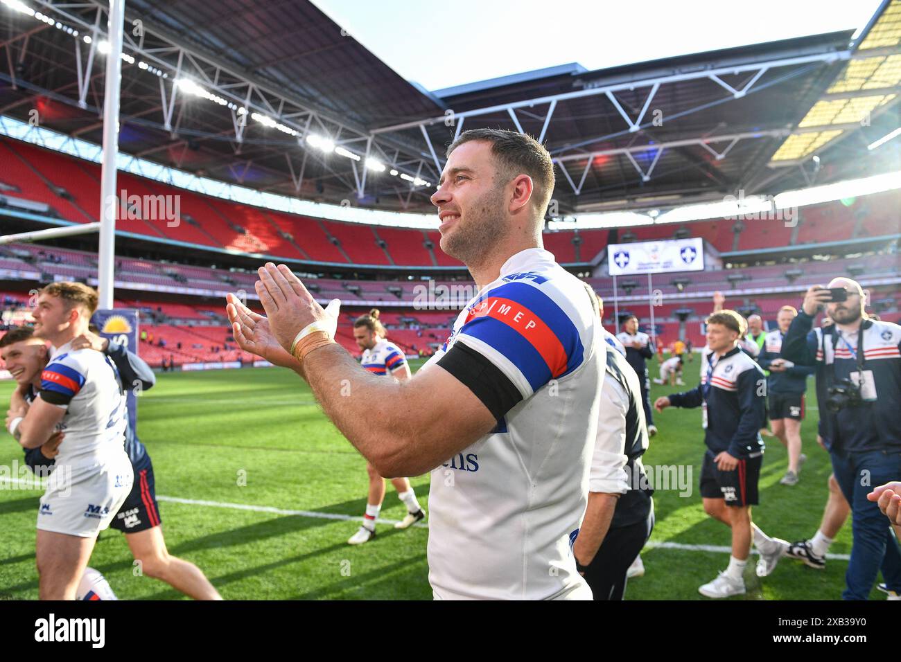 London, England - 8th June 2024 - Wakefield Trinity's Ian Thornley ...