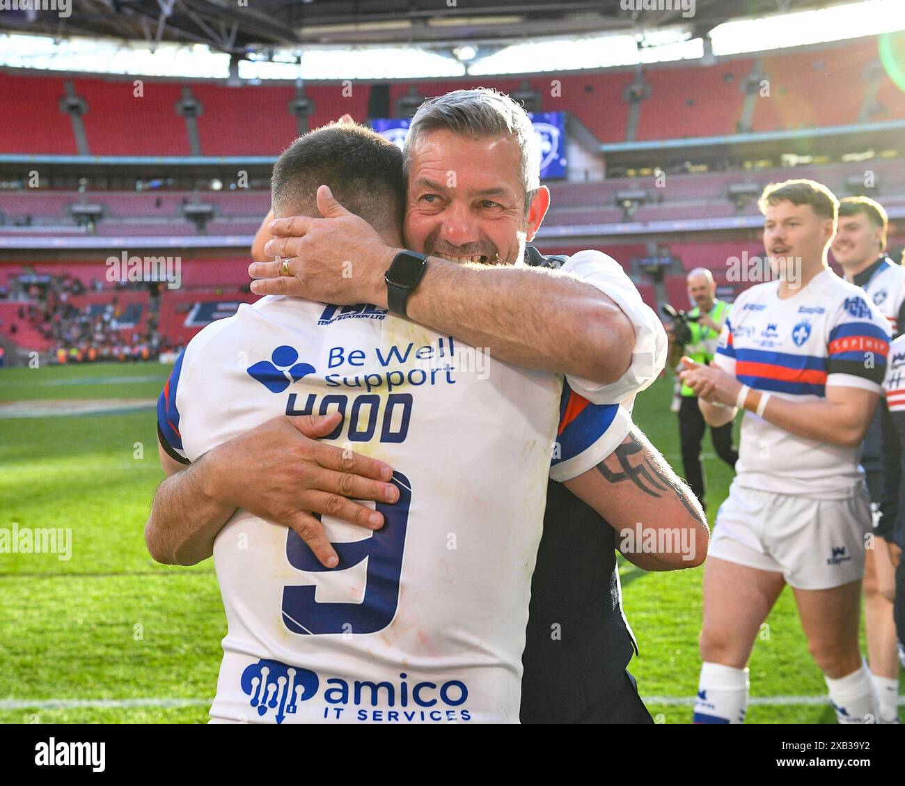 London, England - 8th June 2024 - Darryl Powell Head Coach of Wakefield ...
