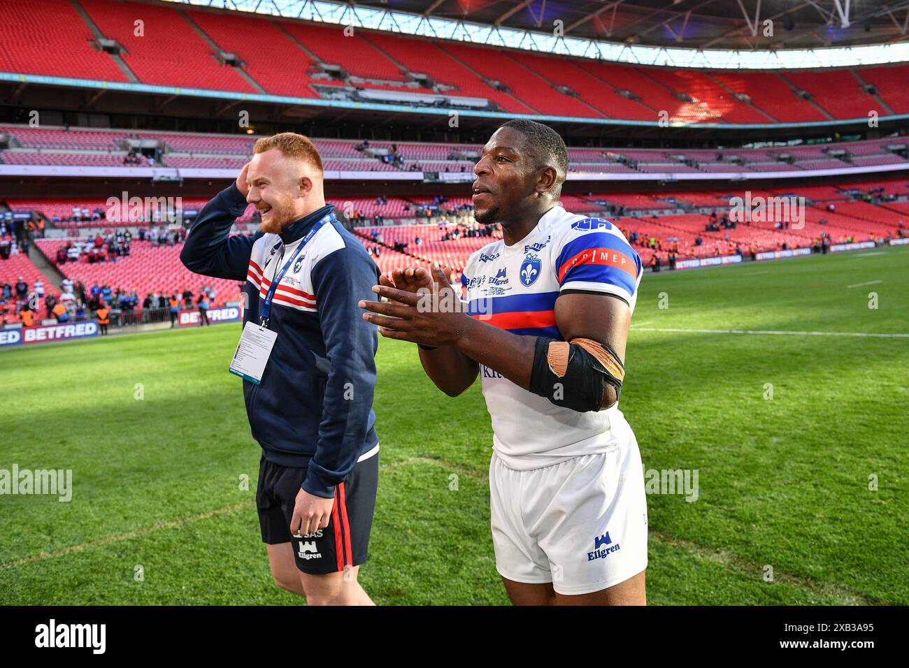 London, England - 8th June 2024 - Wakefield Trinity's Toby Boothroyd ...