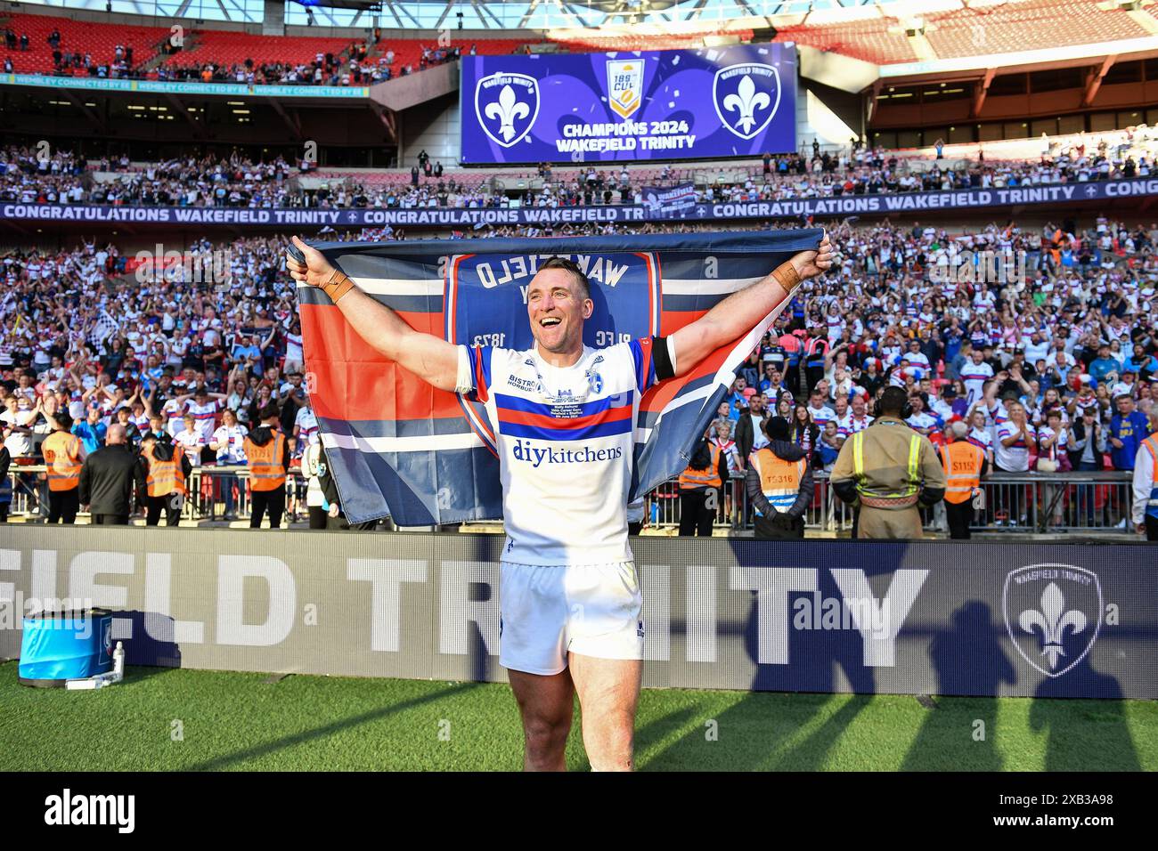 London, England - 8th June 2024 - Wakefield Trinity's captain Matty ...