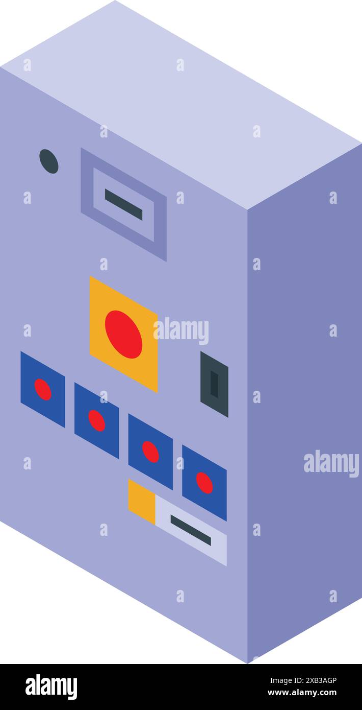 Electric fuse box featuring buttons and switches, essential for ...