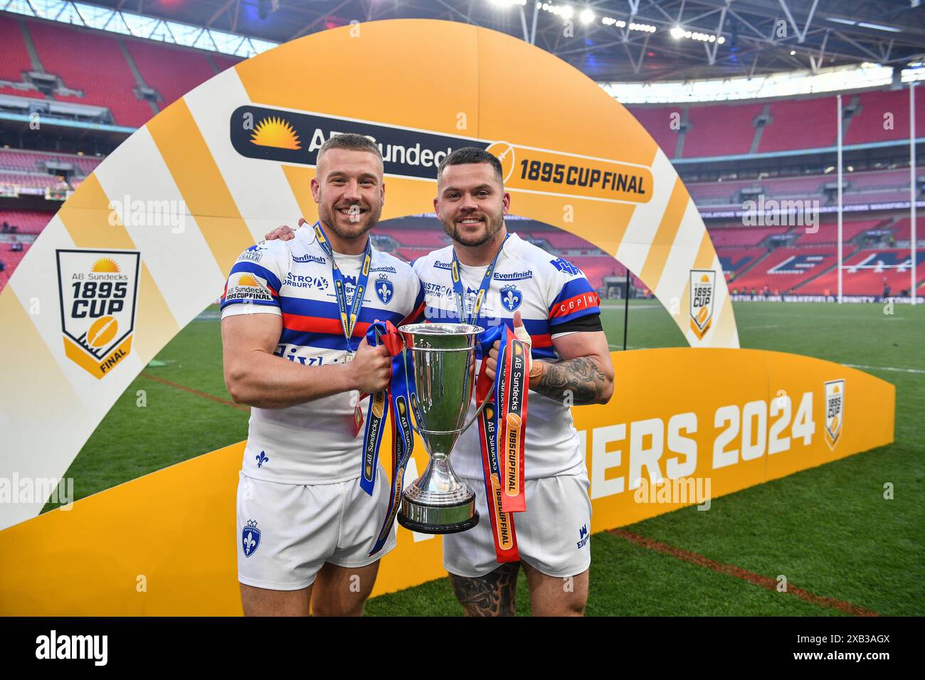 London, England - 8th June 2024 - Wakefield Trinity's Thomas Doyle and ...