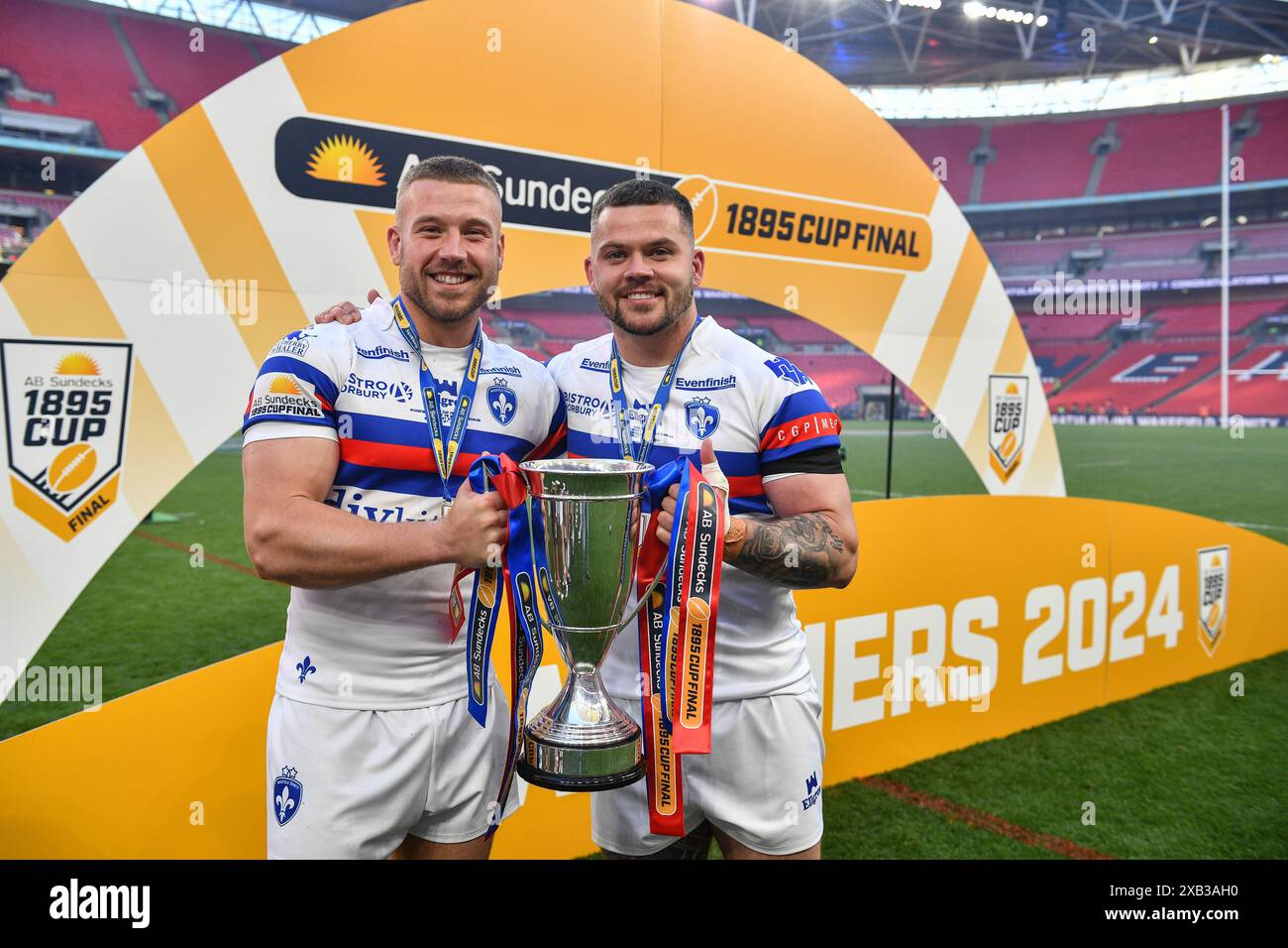 London, England - 8th June 2024 - Wakefield Trinity's Thomas Doyle and ...