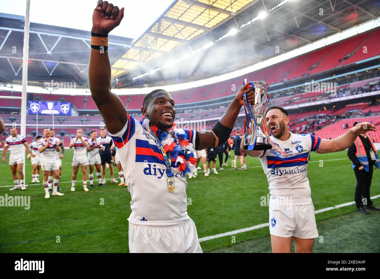 London, England - 8th June 2024 - Wakefield Trinity's Jermaine ...