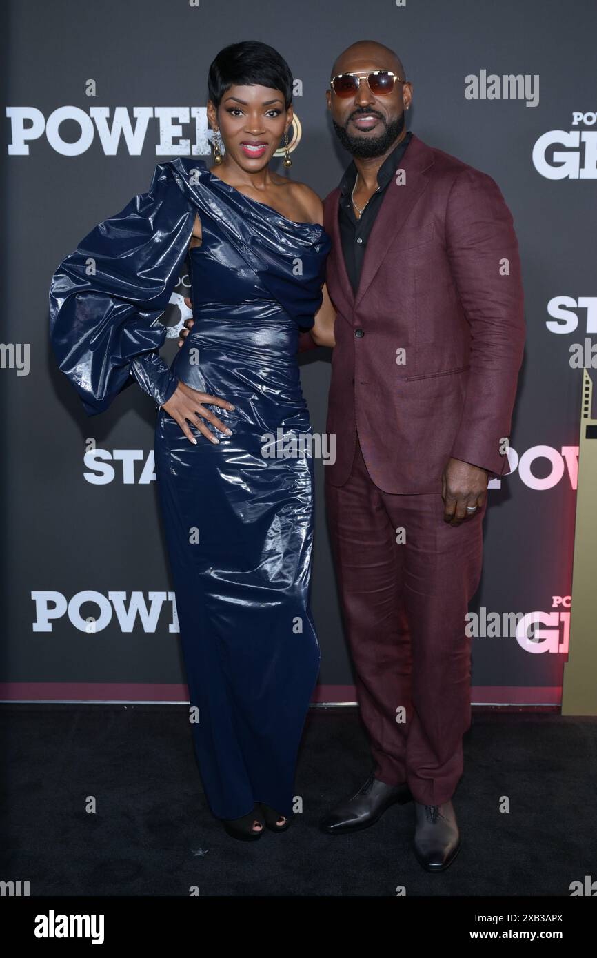 Caroline Chikezie and Adrian Holmes Stock Photo - Alamy