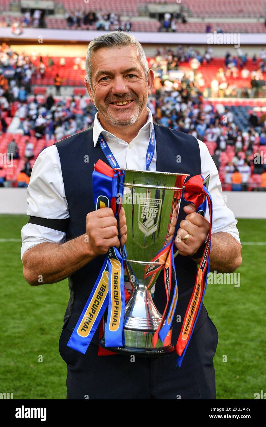 London, England - 8th June 2024 - Darryl Powell Head Coach of Wakefield ...