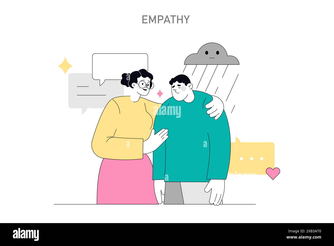 Compassionate understanding Stock Vector Images - Alamy