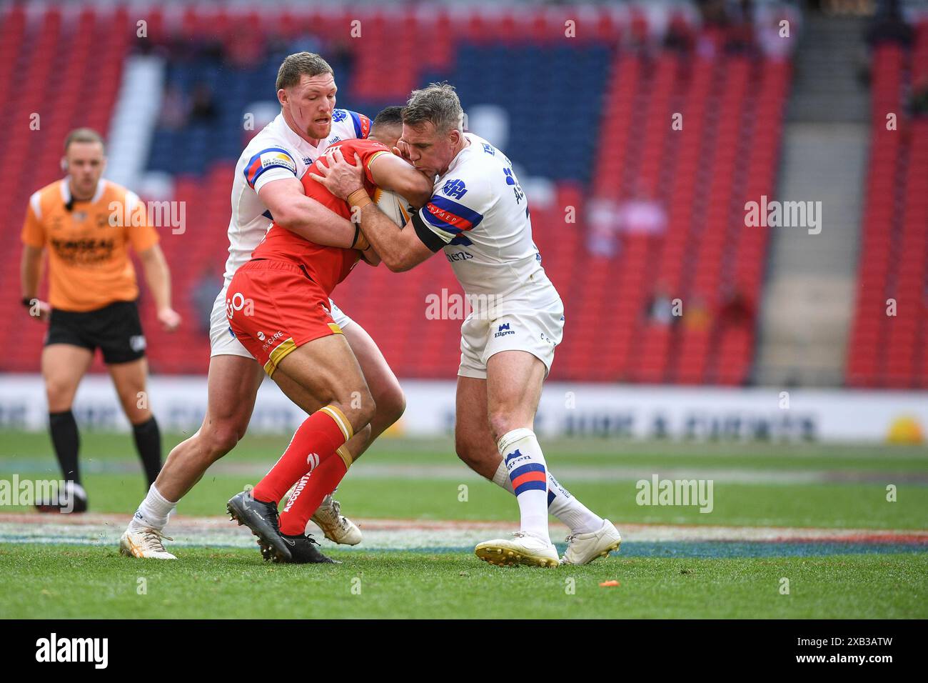 London, England - 8th June 2024 - Wakefield Trinity’s Ky Rodwell and ...