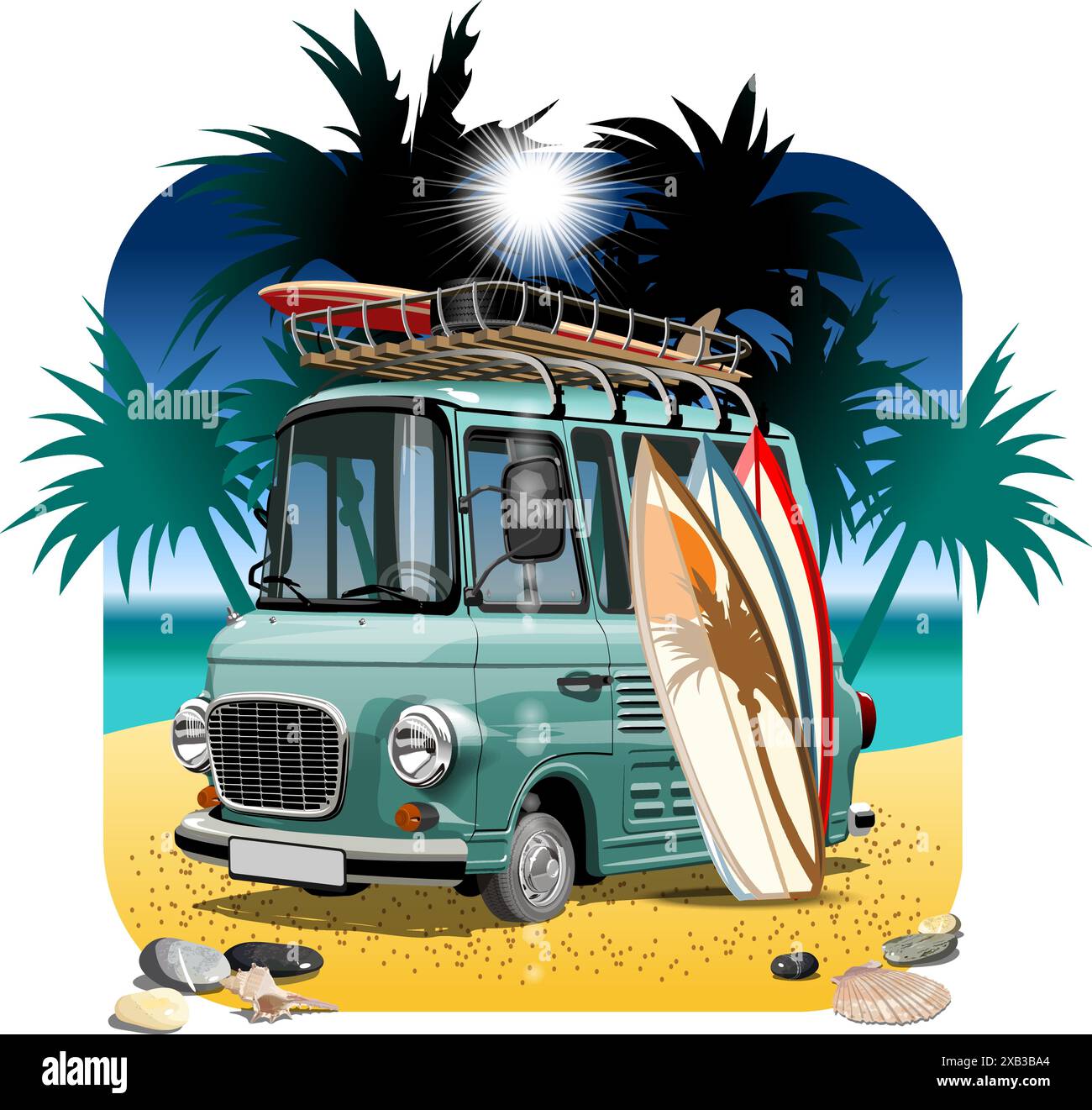 Vector cartoon camper. Available eps-10 vector format separated by ...