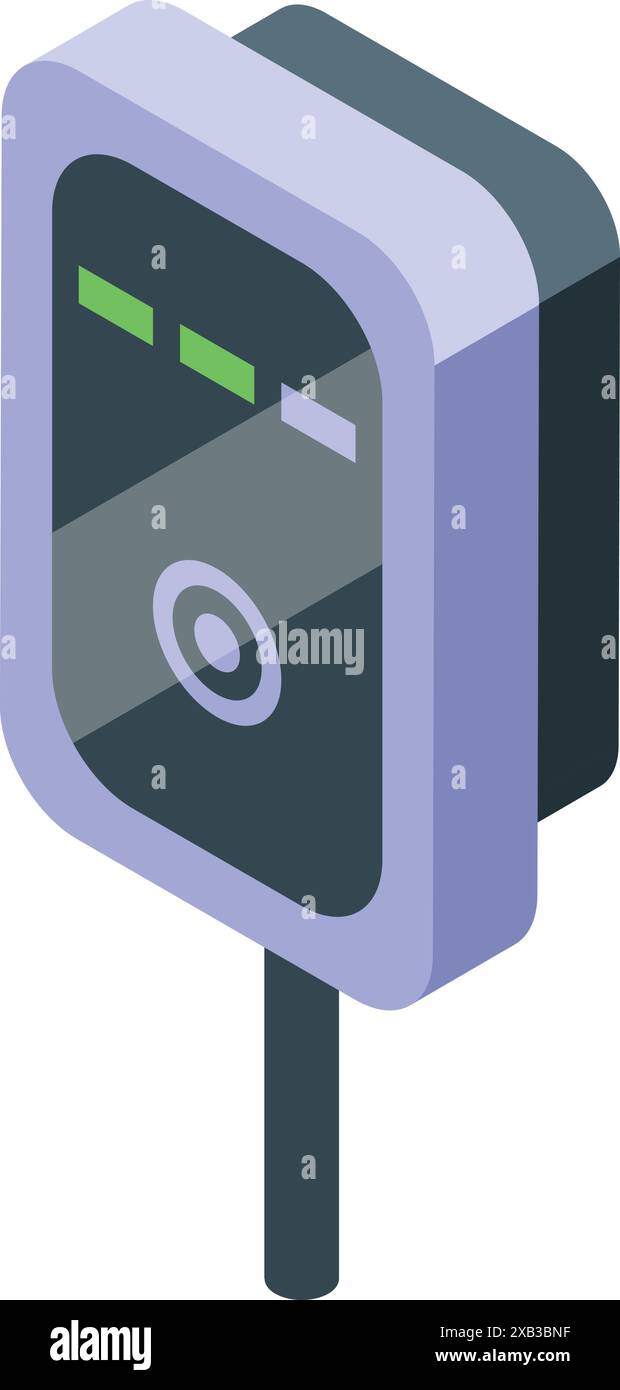 Electric vehicle charging station displaying energy flow for ...