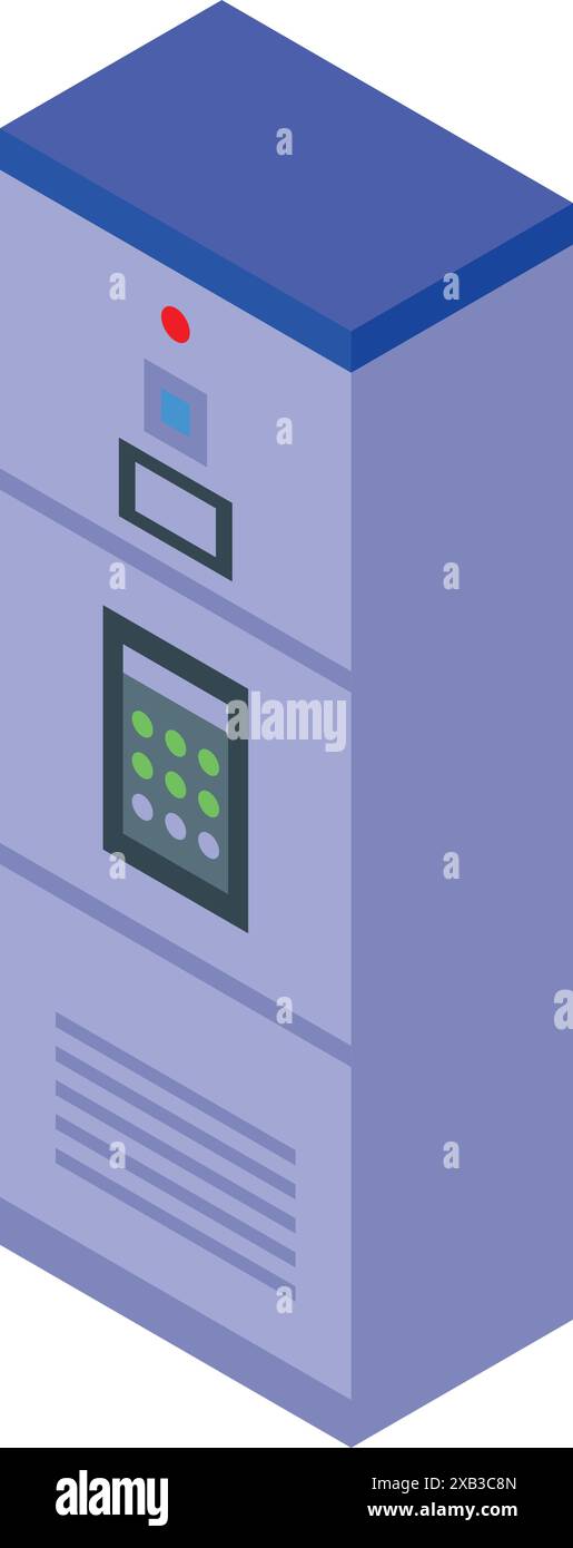 Electric control panel showing different information with buttons for ...