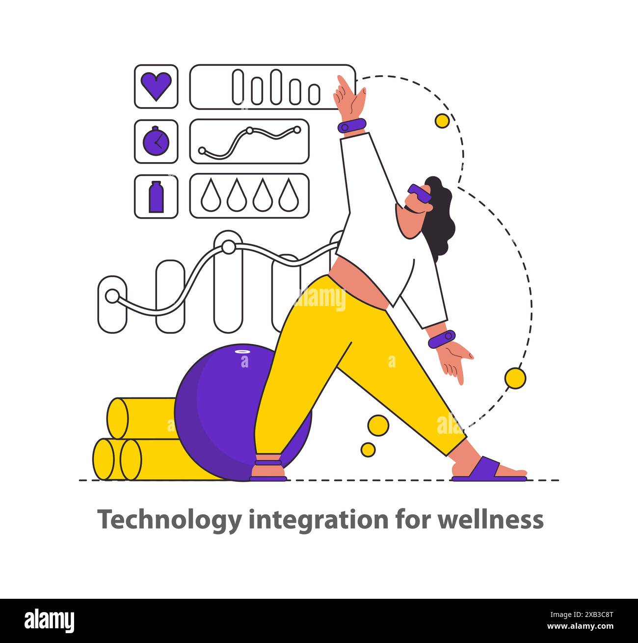 Digital movement tracking Stock Vector Images - Alamy