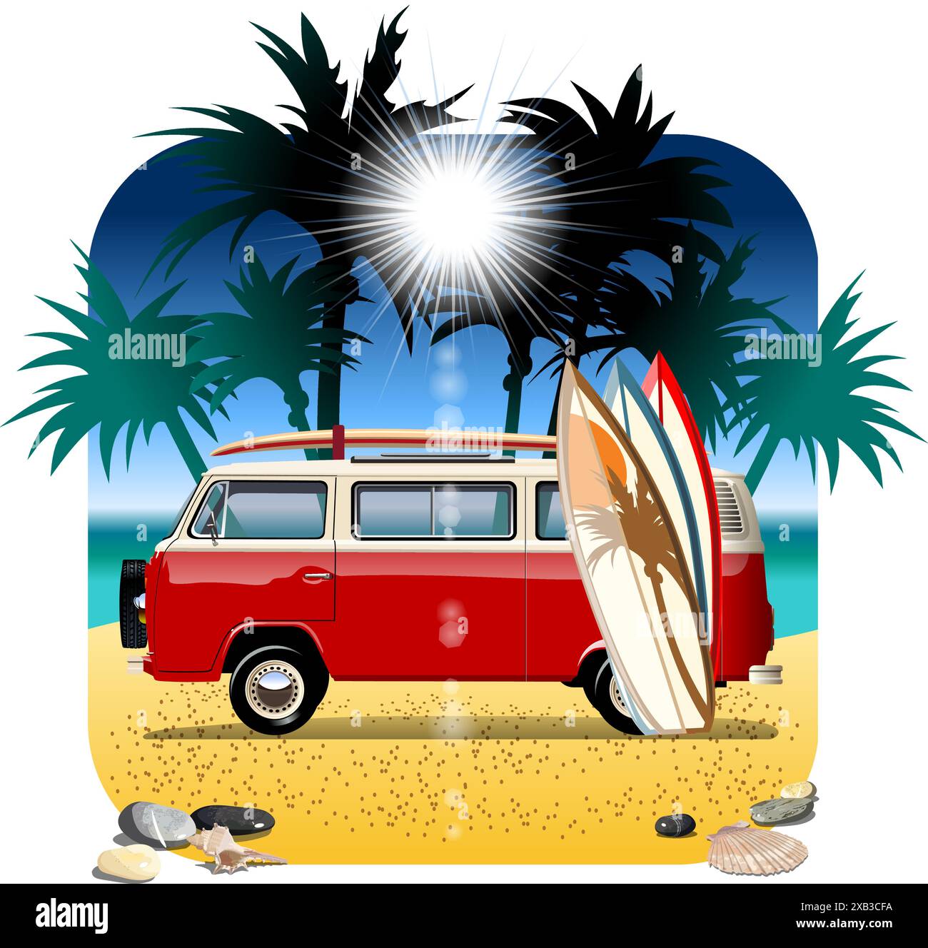 Vector cartoon camper. Available eps-10 vector format separated by ...