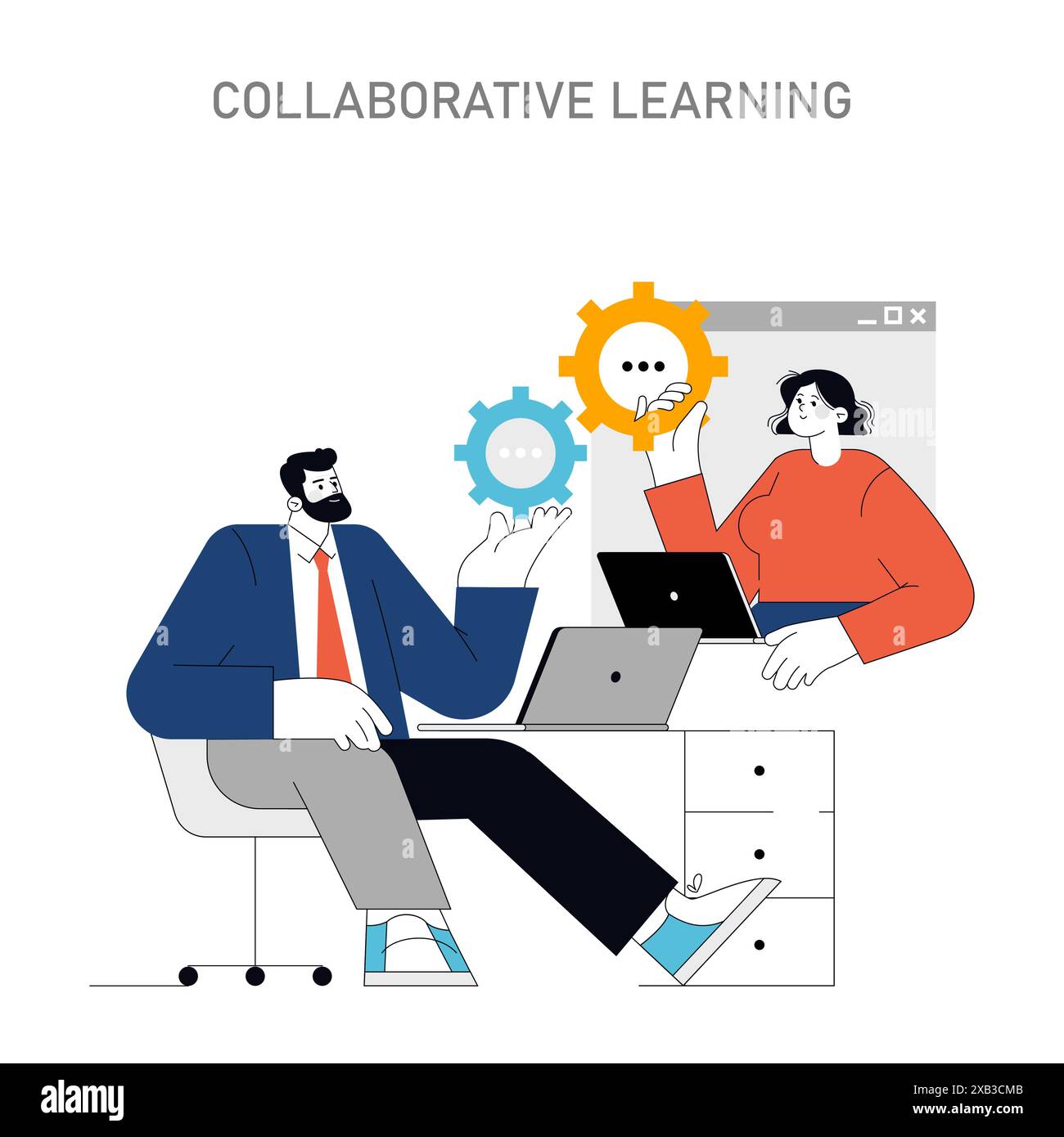 Soft Skills Training concept. Professionals engage in collaborative ... Soft Skills Training concept. Professionals engage in collaborative ...