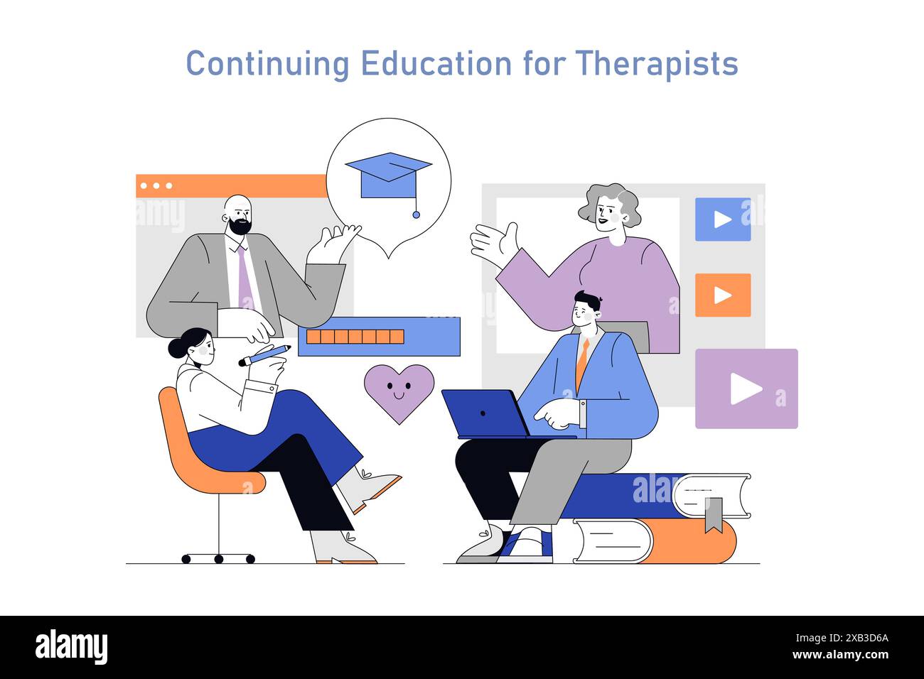 Continuing education certificate Stock Vector Images - Alamy