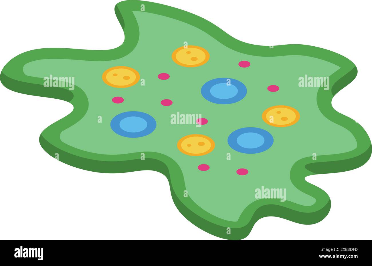 Cell nucleus icon cartoon hi-res stock photography and images - Alamy