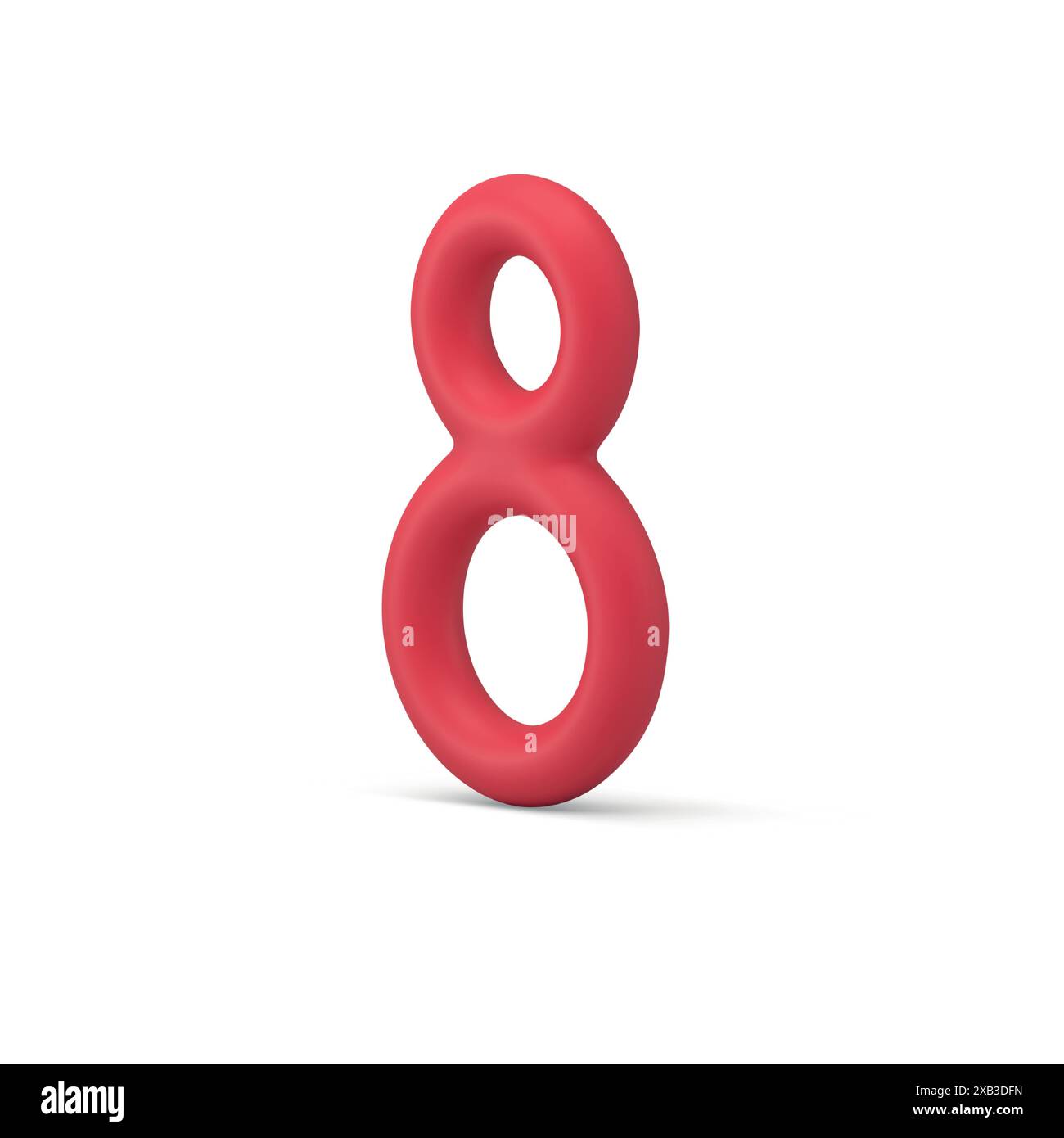 Red eight balloon birthday age anniversary number women's day decor ...