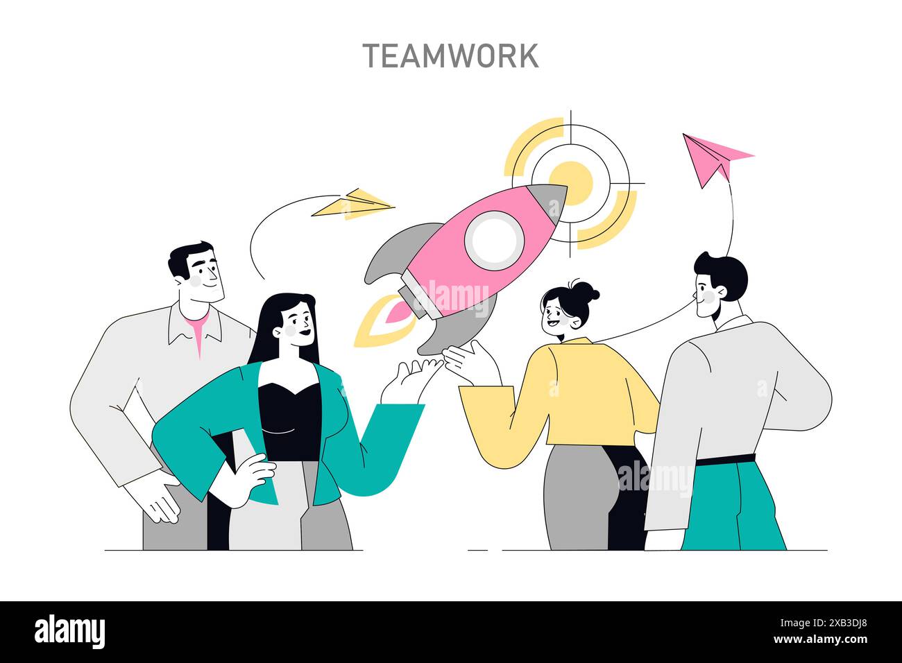 Sharing a joint Stock Vector Images - Alamy