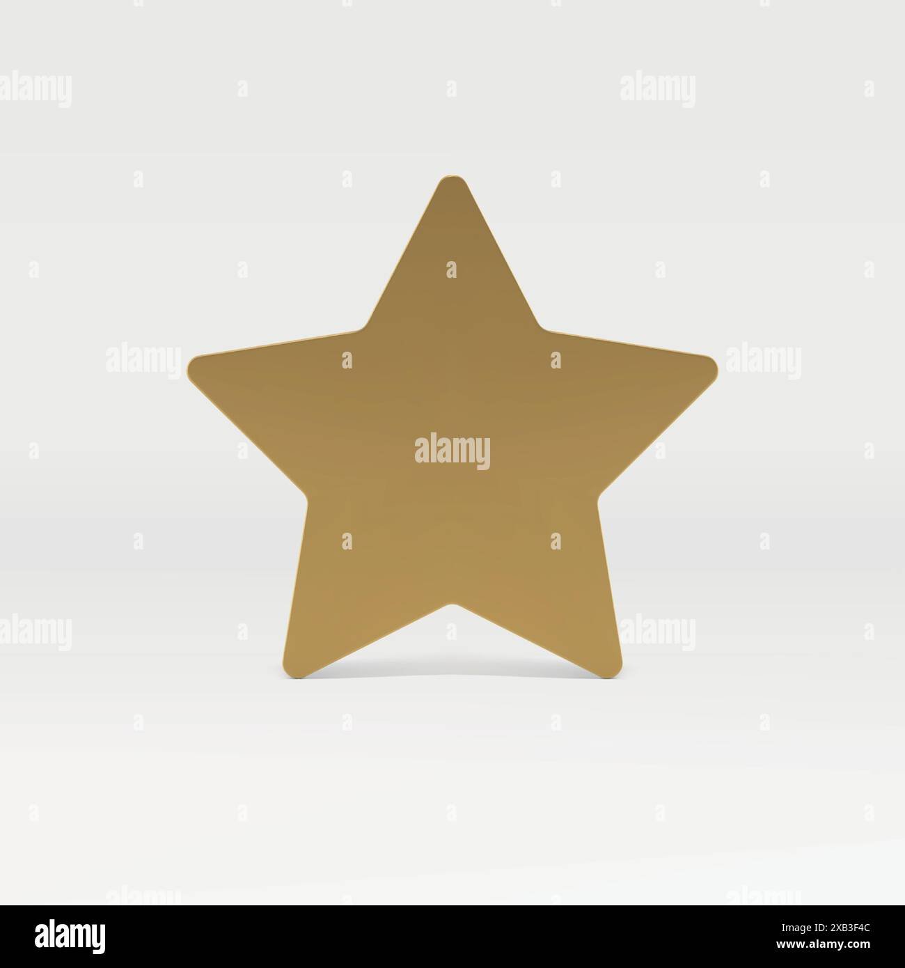 Golden star metallic premium product quality best award 3d icon ...