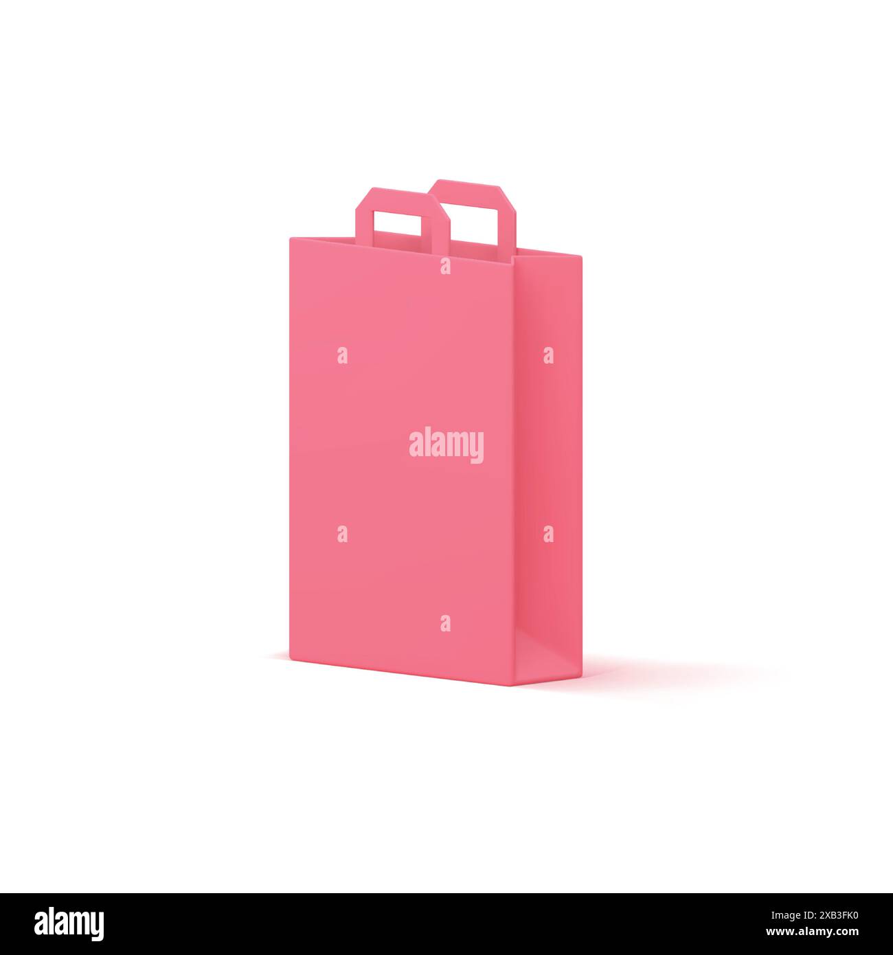 Shopping bag 3d paper pink package for purchase carrying black friday ...