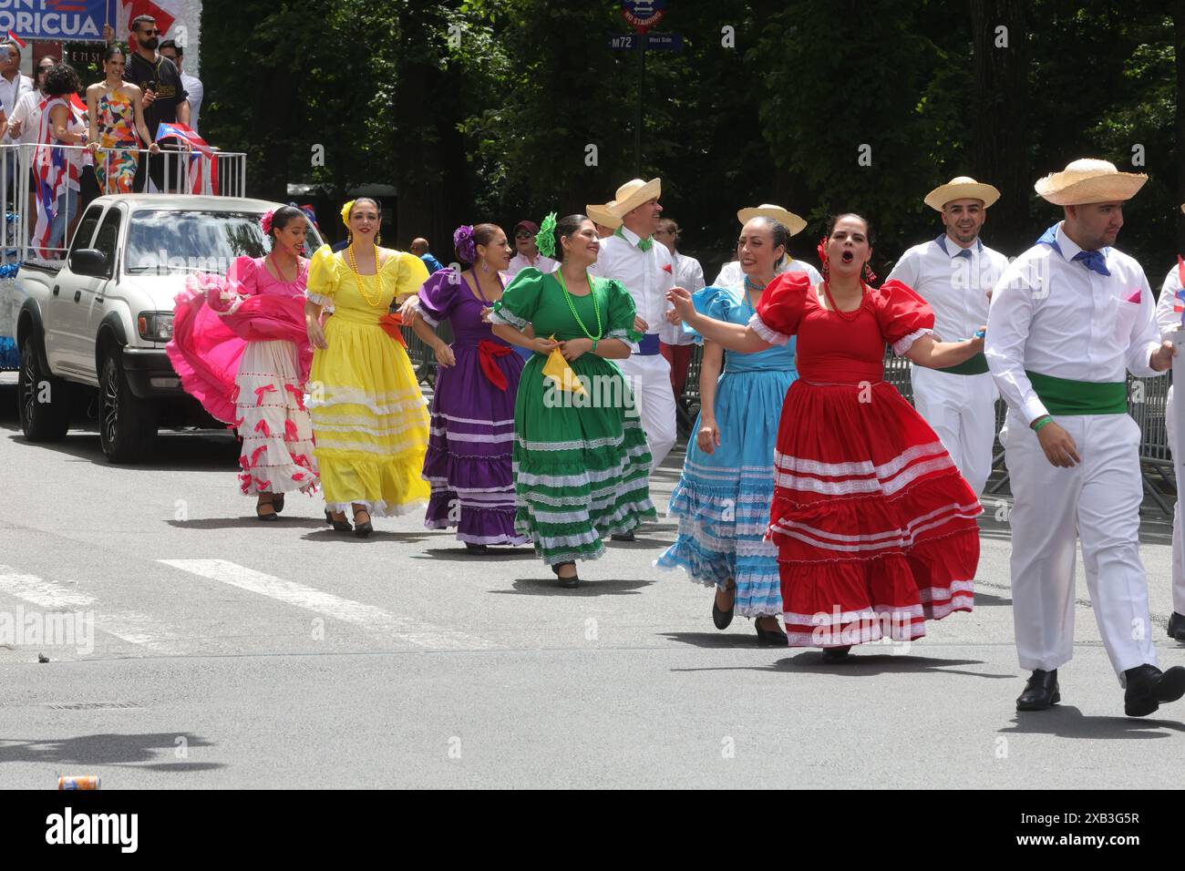 AREYTO Ballet Folklorico dancers during the 67th National Puerto Rican ...