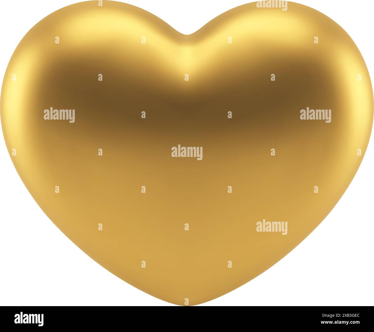 Golden balloon heart 3d Stock Vector Images - Alamy