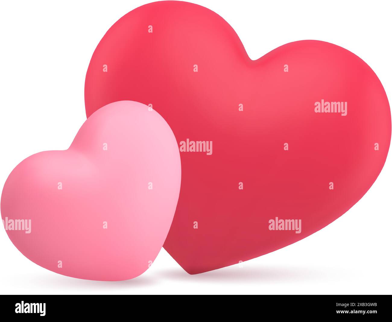 Love heart balloon festive holiday wedding marriage decor element 3d ...