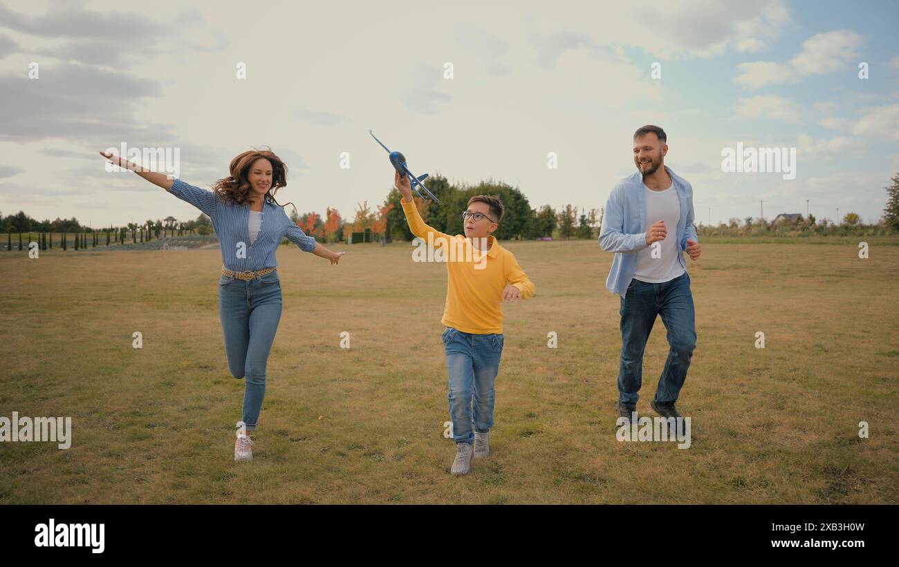 Cute Caucasian family weekend holidays happy man male guy father dad ...