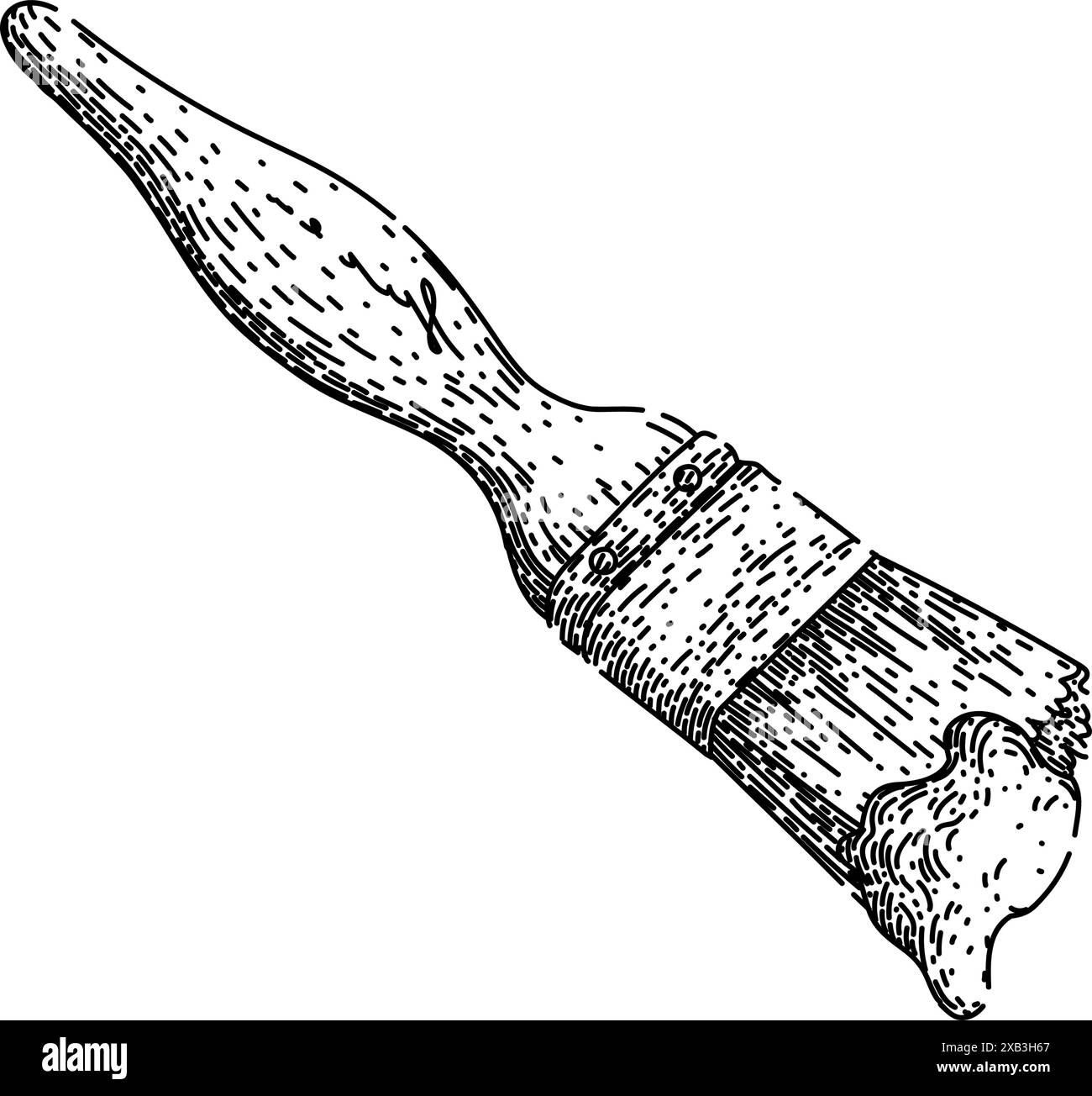 color paint brush sketch hand drawn vector Stock Vector Image & Art - Alamy