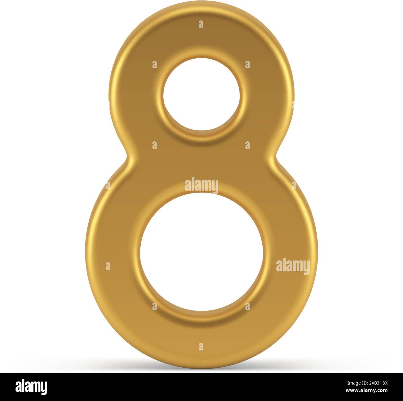 International Women's Day greeting eight number golden festive ...