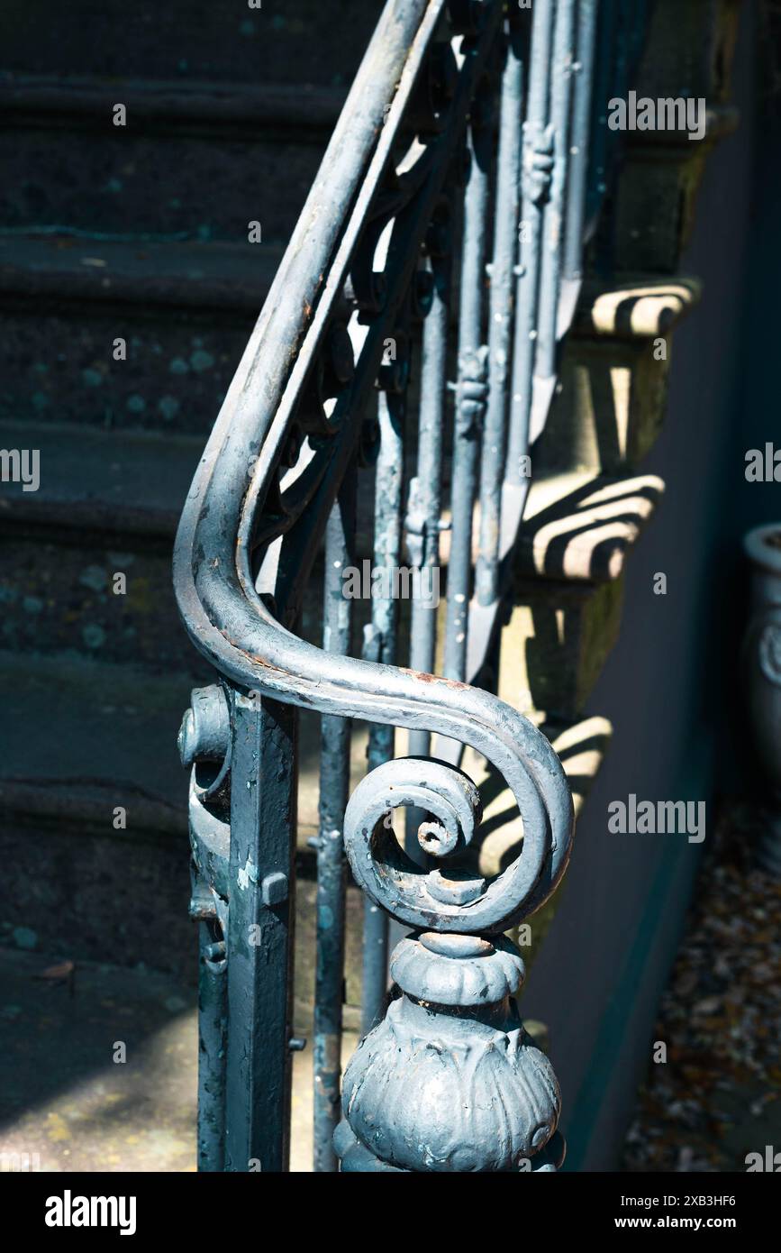 Wrought iron fence shadow hi-res stock photography and images - Alamy