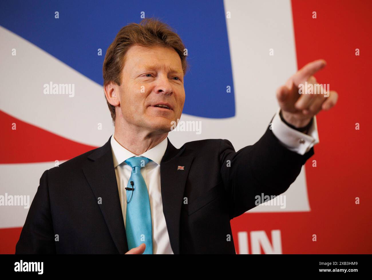 London, UK. 10th June, 2024. Richard Tice, Reform Party Chairman Reform ...
