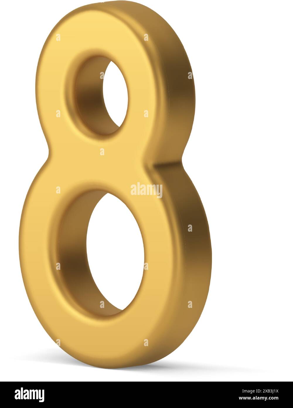 Golden eight number female spring holiday curved symbol premium ...